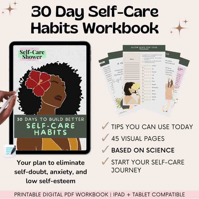 Self Care Digital Workbook [30-Days] w/ Planner & Exercises | Self-Care ...